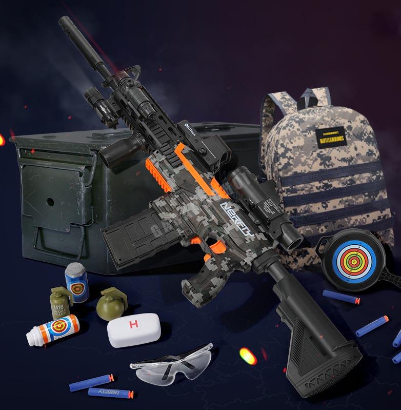 Súng đạn xốp M416 Nerfy bắn liên thanh (95cm) – Gara Đồ Chơi